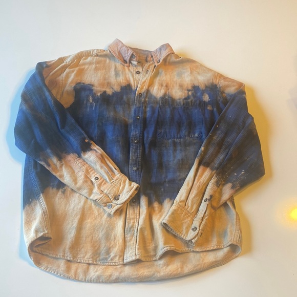 89 Desert Co | Tops | 89 Desert Co Bleached Flannel Large | Poshmark